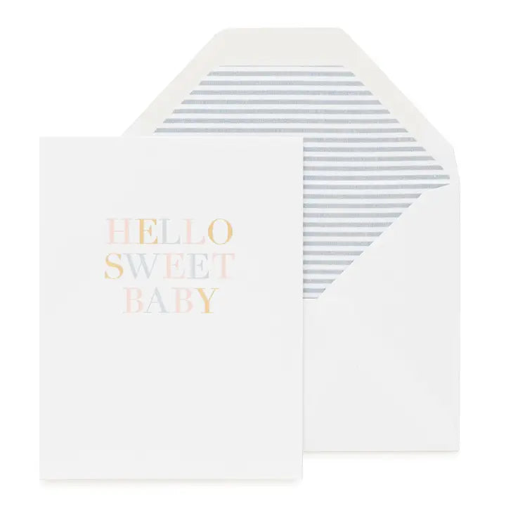 Hello Sweet Baby Card – Tulips Home and Gift